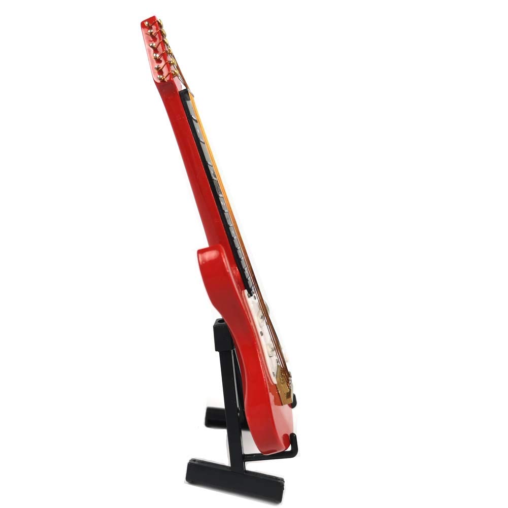 Alano 10cm Red Electric Guitar Model Guitar Ornament Guitar Model with Black Box (GE34R-10-S)