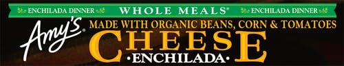 Amy's Frozen Meals, Cheese Enchilada, Made With Organic Black Beans and Corn, Gluten Free Microwave Meals, 9 Oz