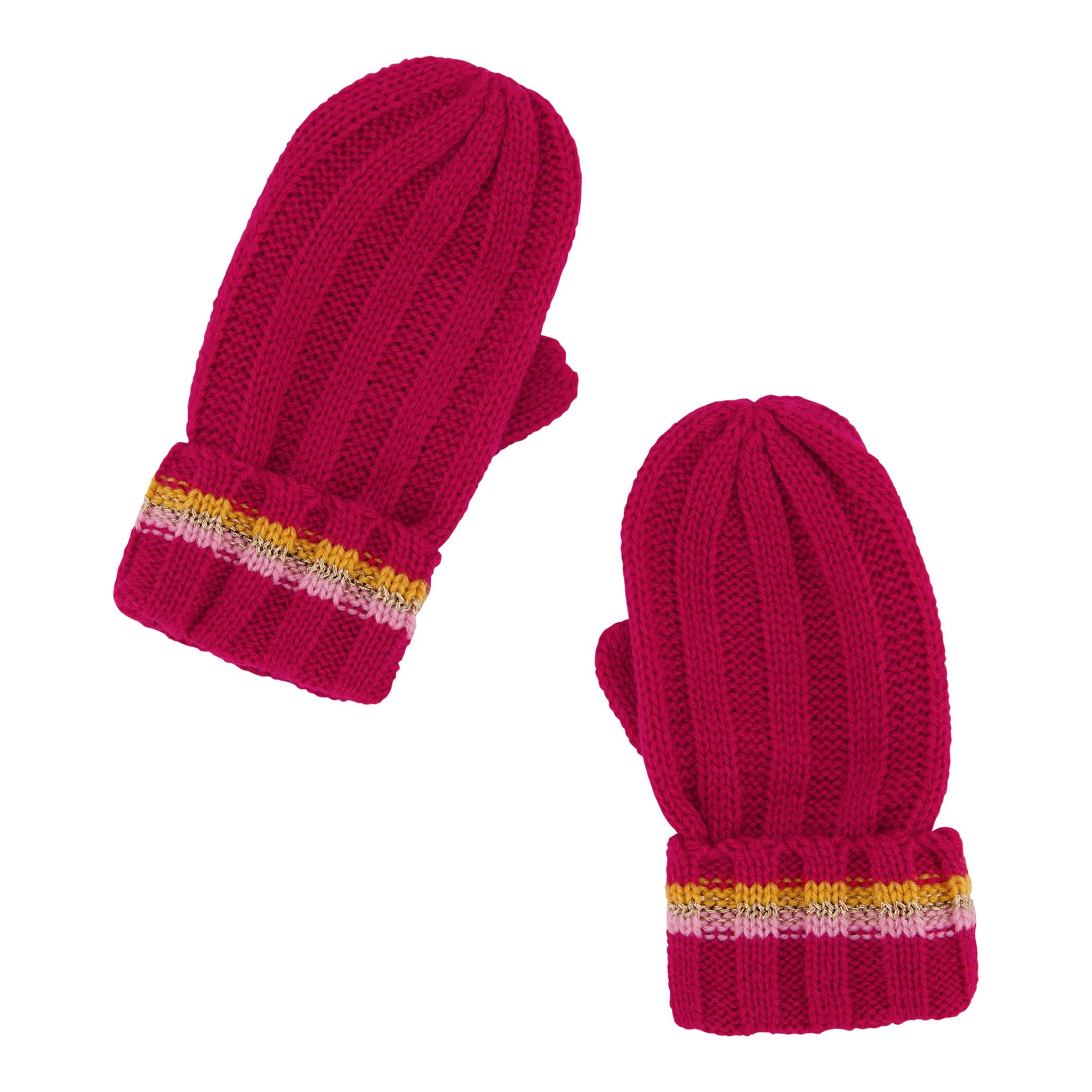 Andy & Evan Girls' Winter Hat and Gloves Set, Fleece Lined and Warm, Essential Winter Accessories for Kids, Size 2/4T, Pink with Heart