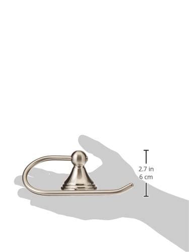 Amazon Basics AB-BR808-SN Modern Euro Toilet Paper Holder, Satin Nickel