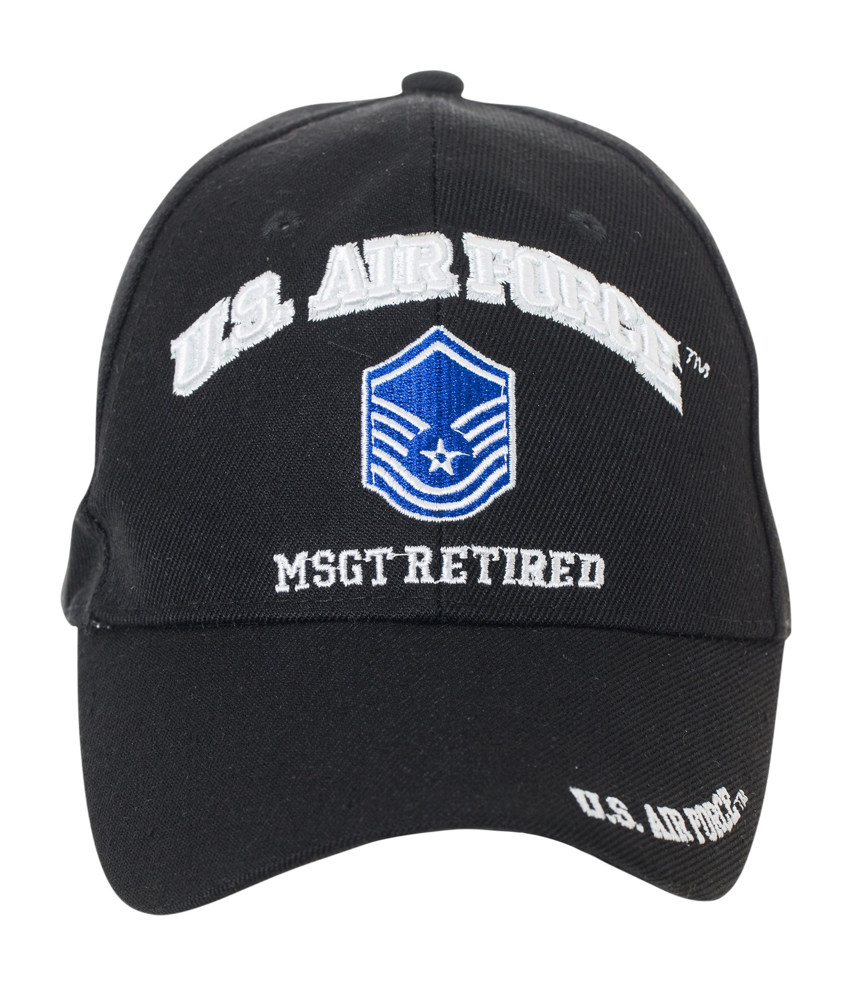Artisan Owl Officially Licensed US Air Force Retired Baseball Cap - Multiple Ranks! (Master Sergeant)