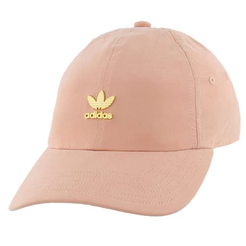 adidas Originals Women's Originals Relaxed Metal Strapback, Dust Pink/Gold, One Size
