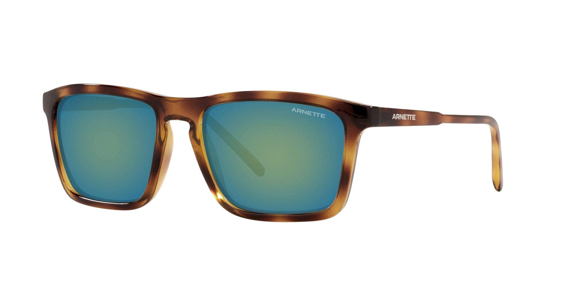 ARNETTE Man Sunglasses Havana Frame, Emerald Iridium Lenses, 56MM