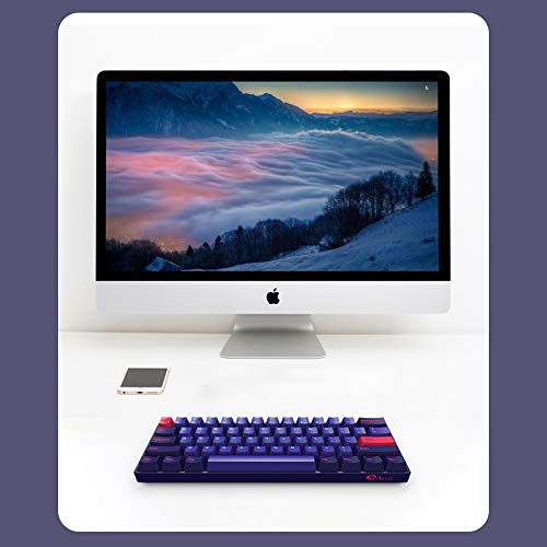 EPOMAKER ACR98 Mini 78-Key Wired Hotswap Mechanical Gaming Keyboard with Acrylic Case & RGB Backlight, Double-Shot PBT Keycaps, NKRO Programmable for Gamers/Mac/Win (Gateron Orange Switch)
