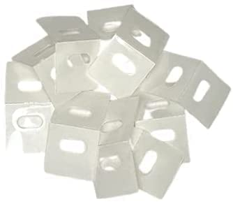 Amazing Drapery Hardware Clear Vertical Blind Repair Tabs, Pre Cut, for All Vertical Vanes or Slats, 10 Pack
