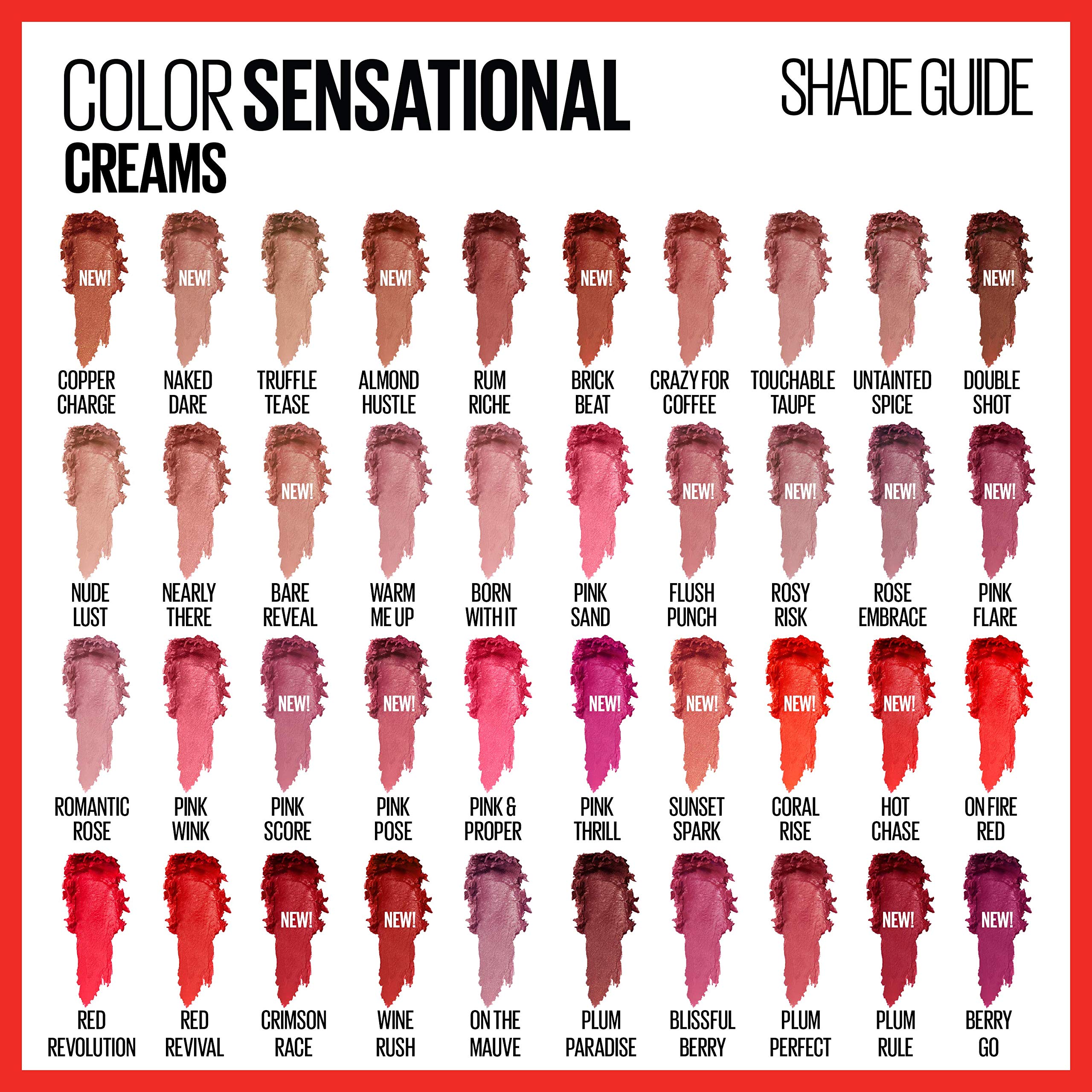 Maybelline Color Sensational Lipstick, Lip Makeup, Cream Finish, Hydrating Lipstick, Pink Sand, Pink ,1 Count