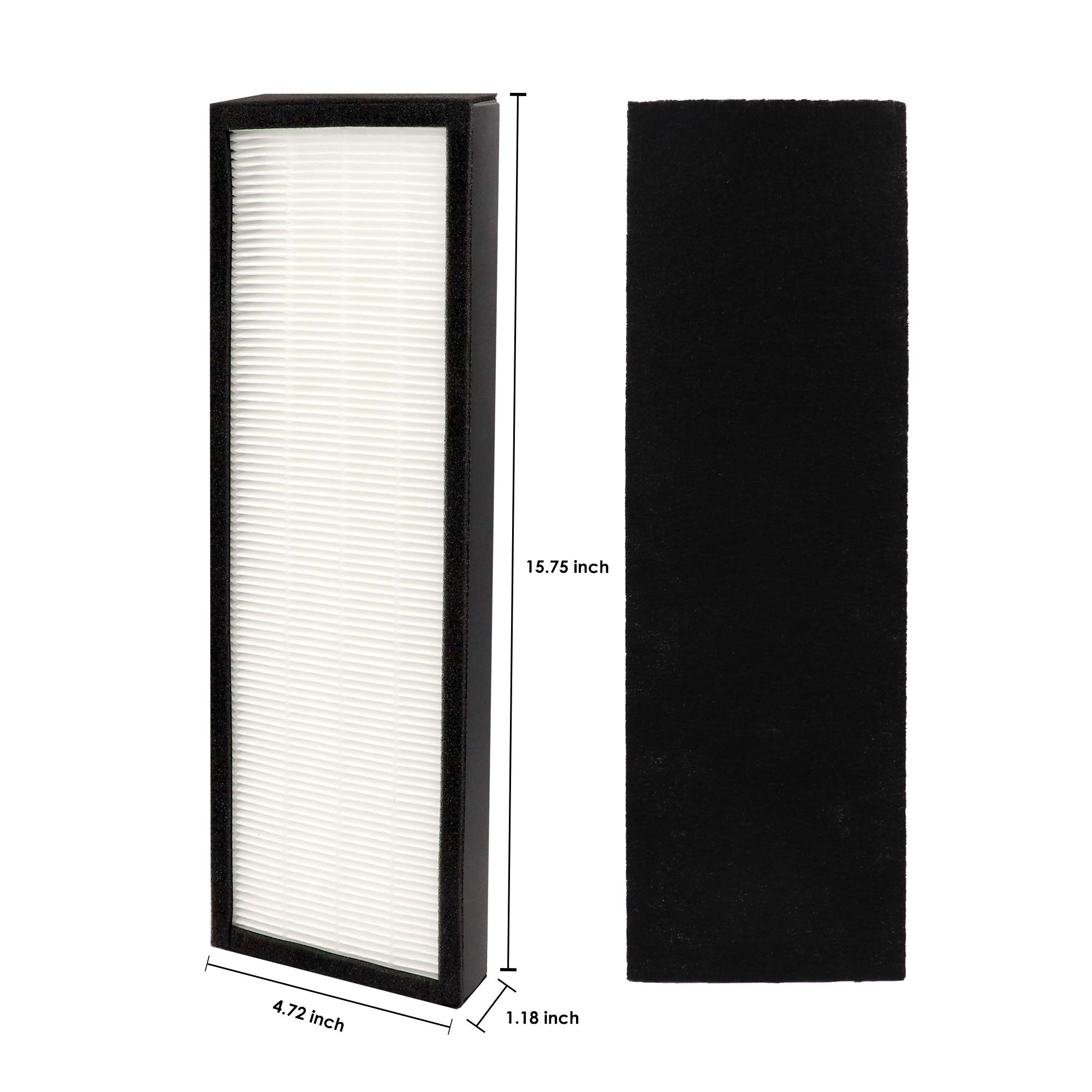 HEPA Air Purifier Replacement Filter B,replacement Filter B for AC4900, AC4825, AC4850PT, CDAP4500, AC4300, and More,1+1