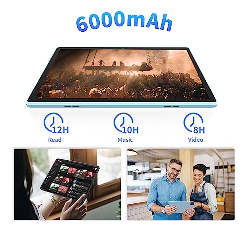 Android 13 Tablet 10inch Tablet PC, Large Storage 64GB ROM Tablets Dual Stereo Speakers 512GB Expand, Quad-core Processor 3GB RAM 6000mAh Big Battery 10.1'' IPS HD Screen Google Tableta Tab