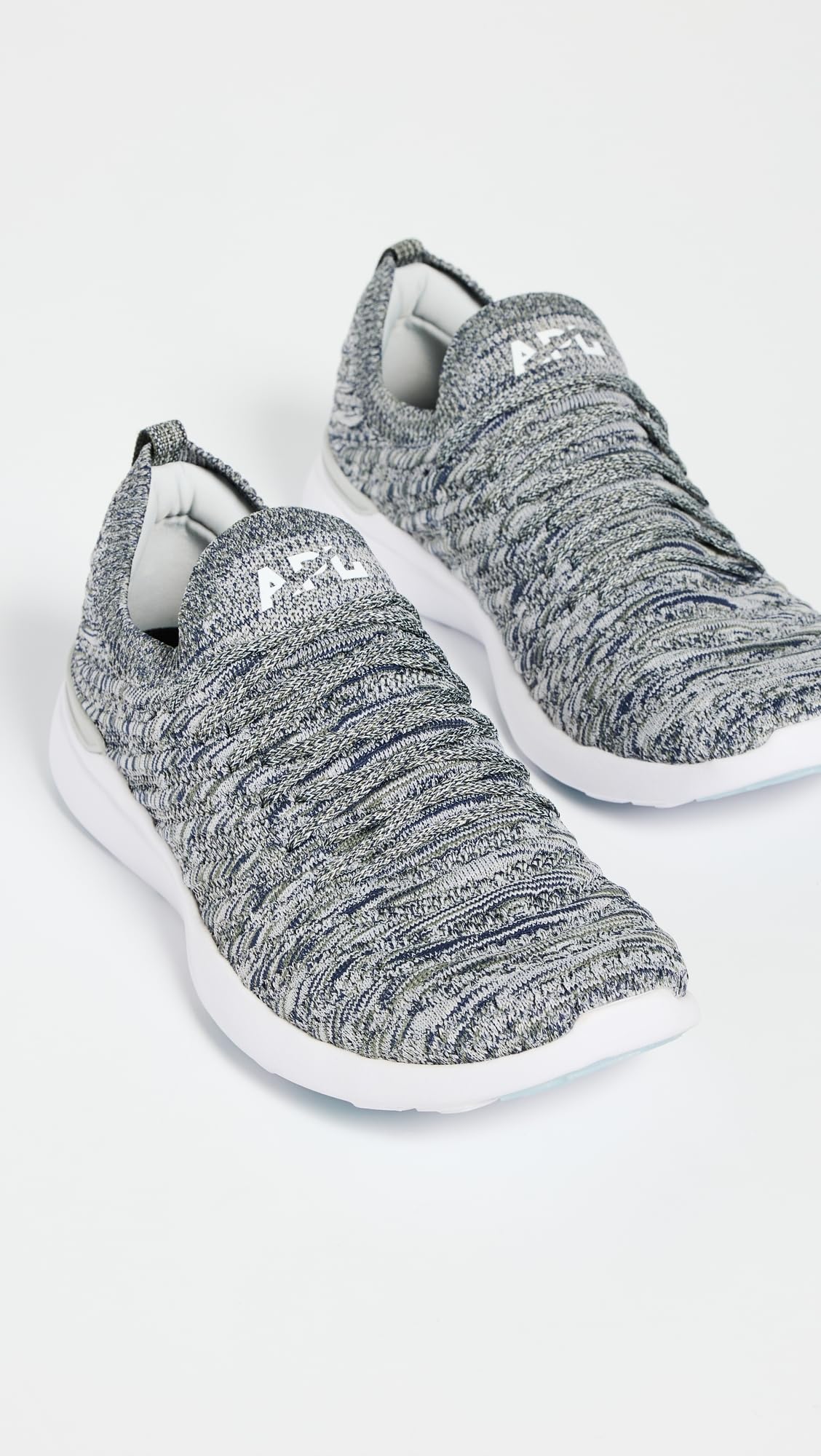 APL: Athletic Propulsion Labs Men's TechLoom Wave Sneakers, Steel Grey/Navy/Fatigue, 10 Medium US