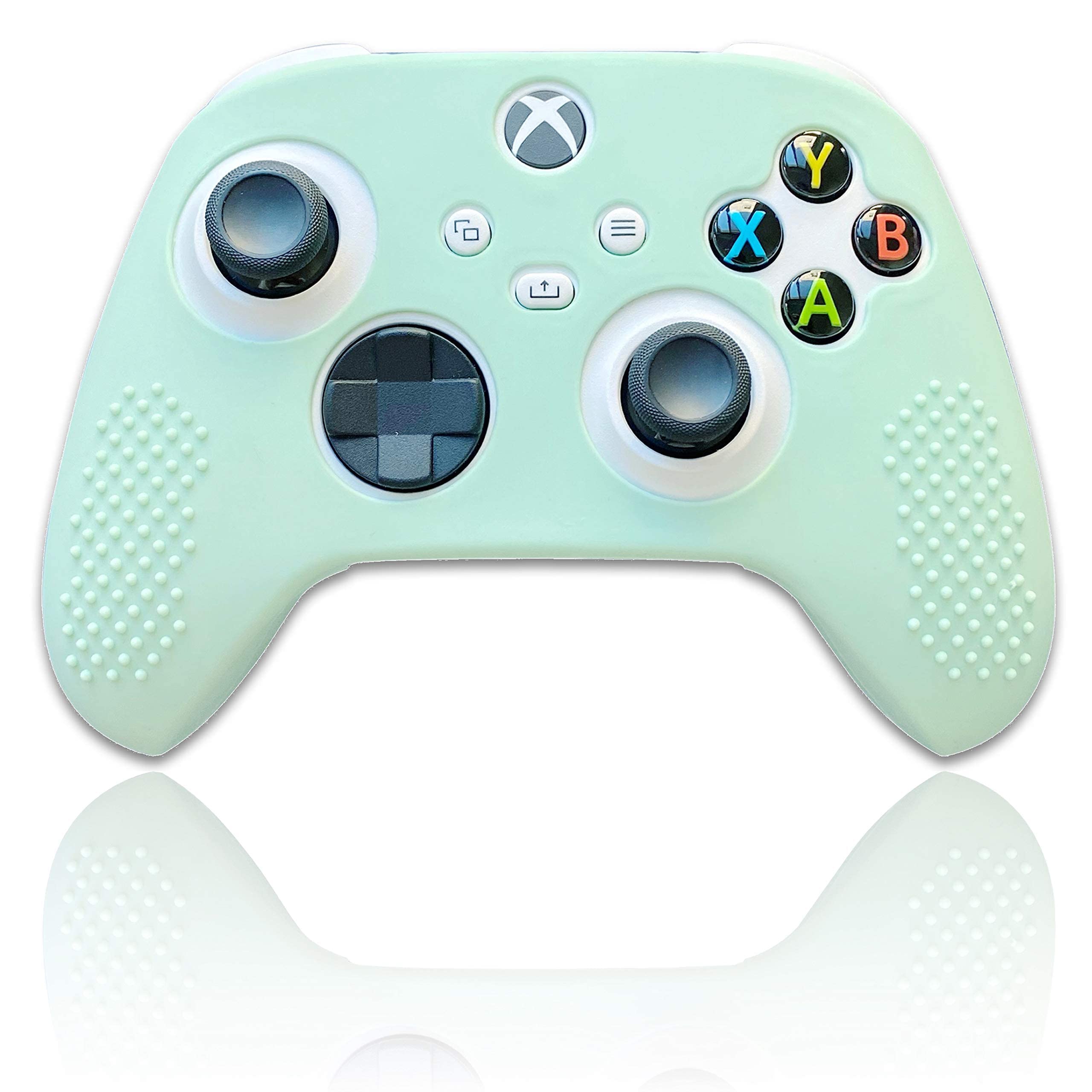BelugaDesign Green Skin Cover for Controller | Pastel Soft Sleeve Shell Case with Textured Grip | Compatible with Xbox Series X/S and Xbox One (Mint Green)