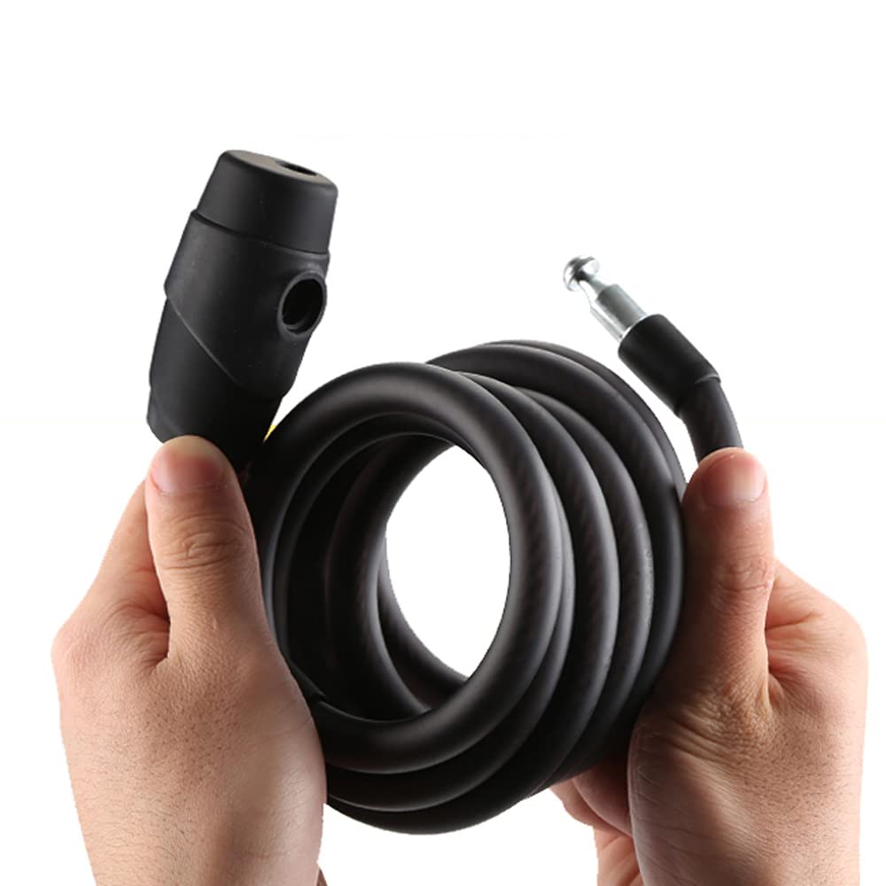 AZPINGPAN Thickened Steel Cable Super B-Class Lock Core Bicycle Anti-Theft Lock, 180 cm Longer Outdoor Cycling Mountain Bicycle Wire Lock Steel Cable Accessories, Fixed Cycling Equipment