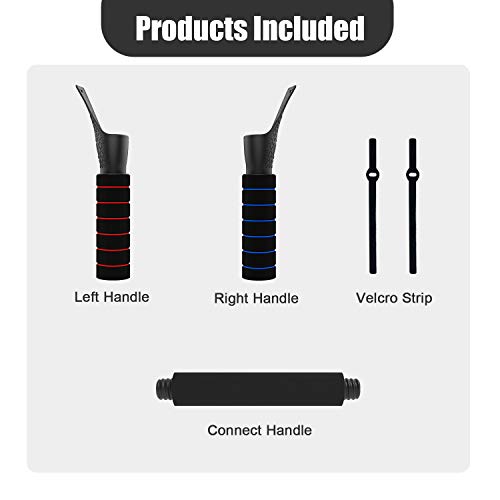 AMVR Beat Saber Handles Attachment for Oculus Quest 2, VR Controller Extension Grips Accessories Long Sticks Arms Extender Compatible with Meta Quest 1/Rift S to Play Kayak VR Mirage, Gift for Kids