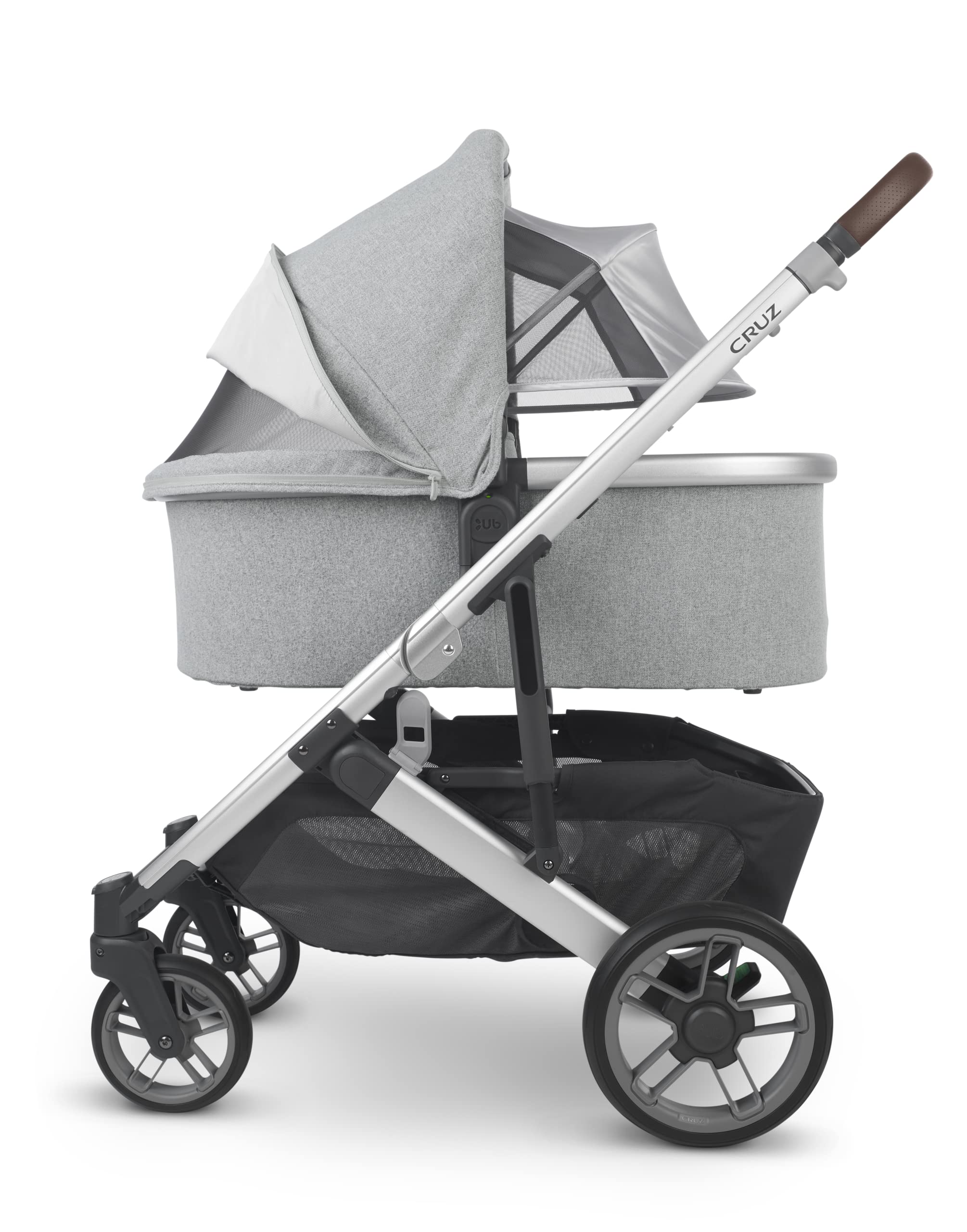 Bassinet - Stella (Grey Brushed Melange/Silver)