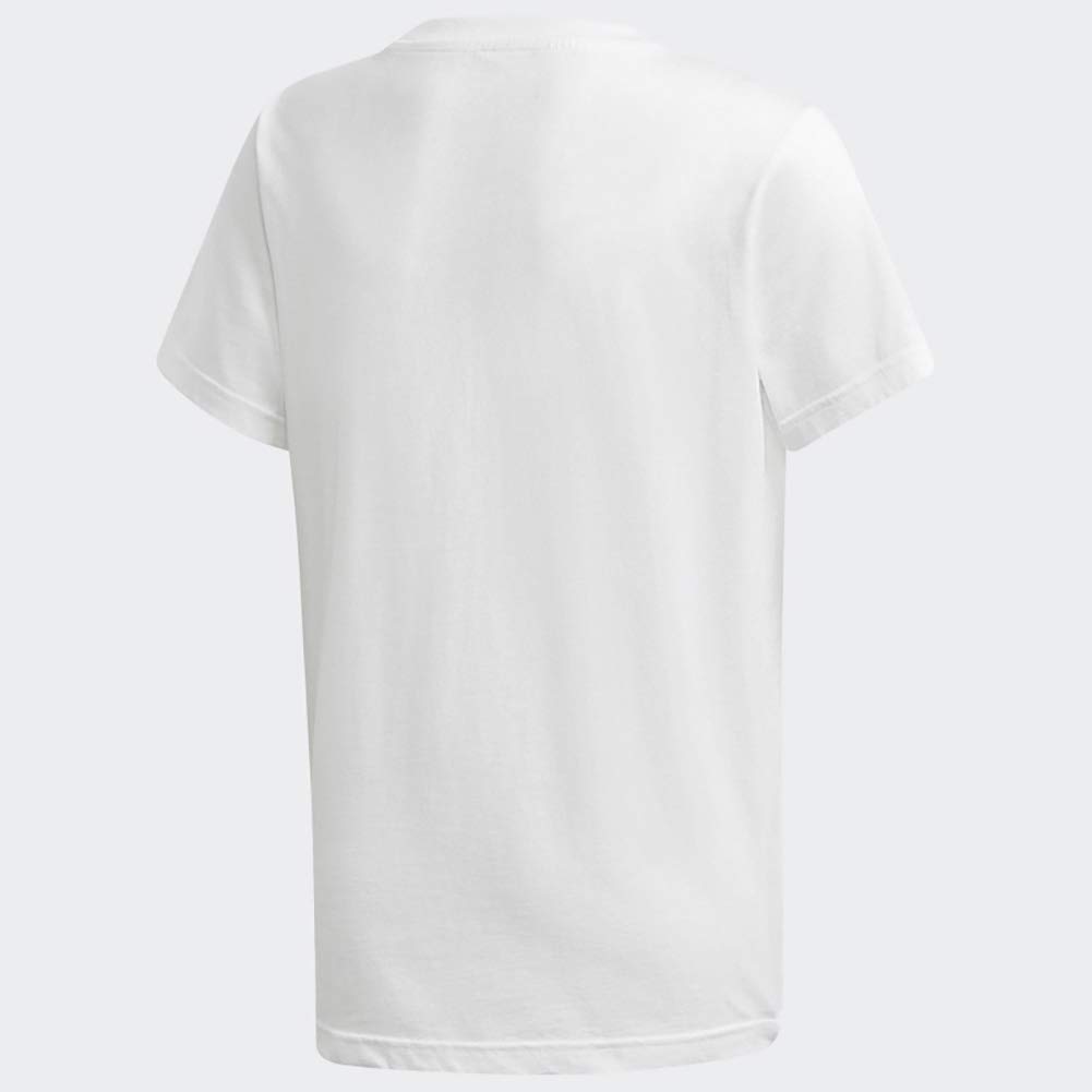 adidas Originals Kids' Big Boys' Trefoil Tee, White/Black, X-Small