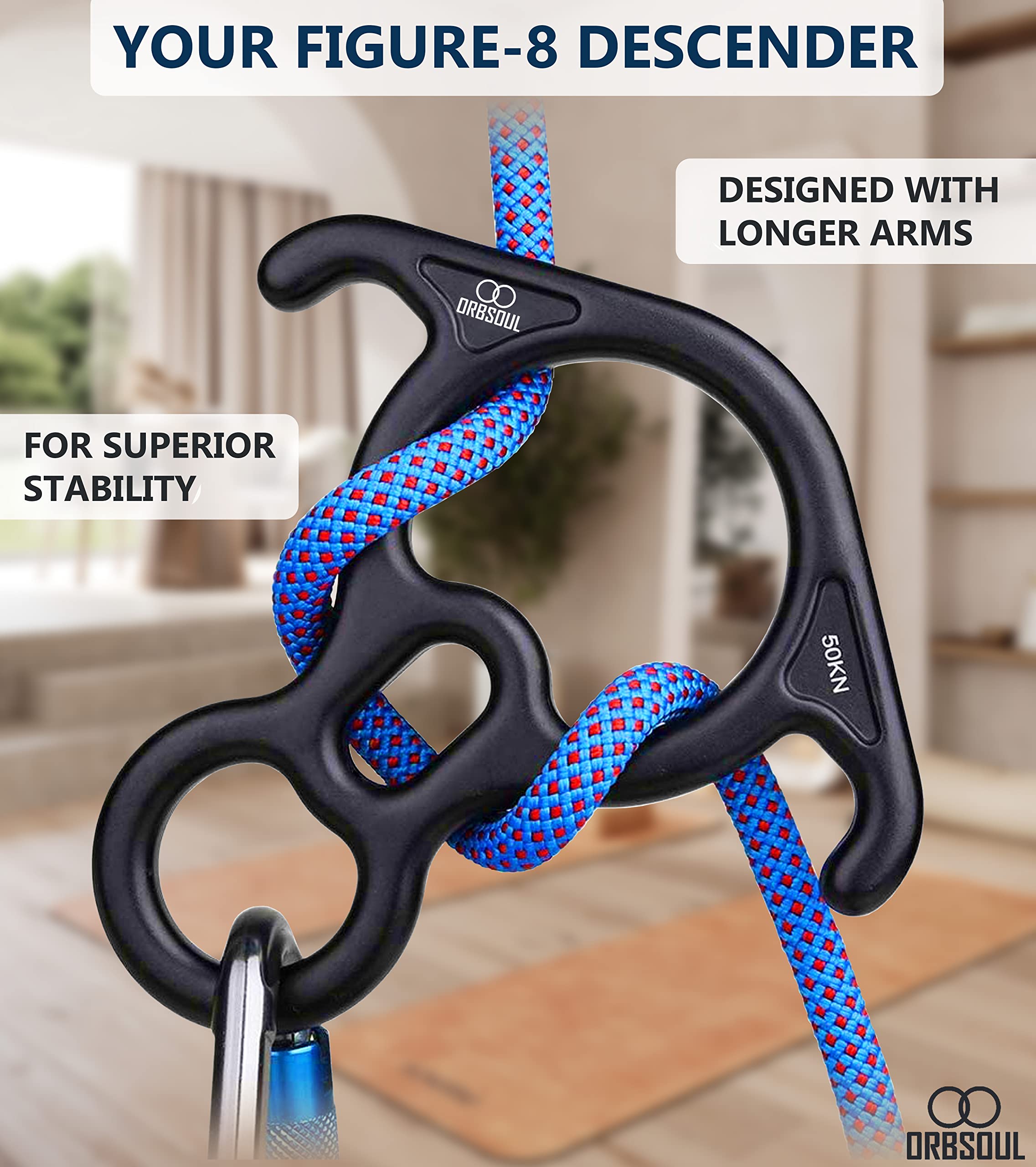 Aerial Silks Hardware (Certified Set) Includes Rescue Figure 8 Descender, Infinity Swivel, and 2X Stainless-Steel Carabiners