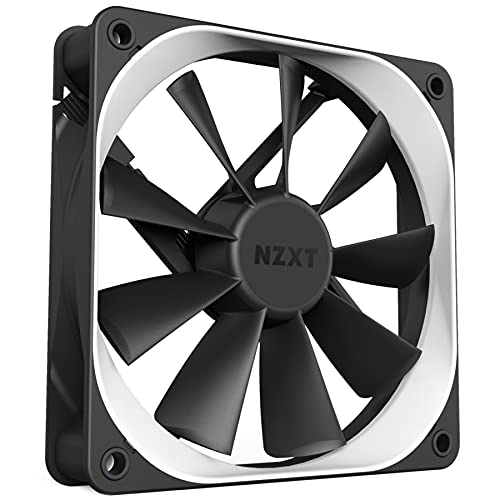 NZXT AER F - RF-AF140-B1-140mm - Winglet Designed Fan Blades - Fluid Dynamic Bearings - PWM Airflow Fans - Gaming Computer Fan
