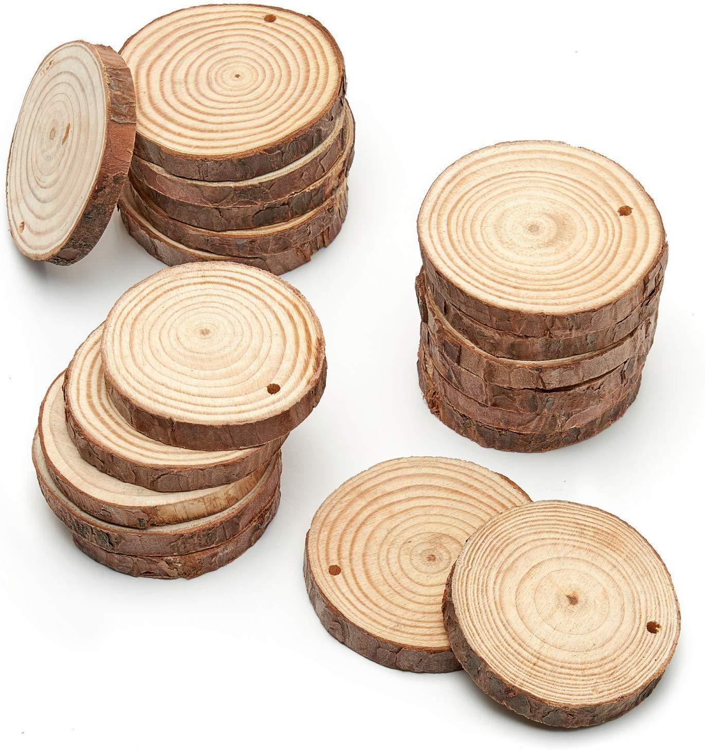 Arteza Wood Slices Bundle, Painting Art Supplies for Artist, Hobby Painters & Beginners