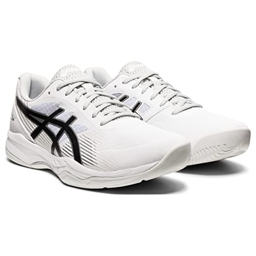 ASICS Men's Gel-Game 8 Tennis Shoes, 9, White/Black