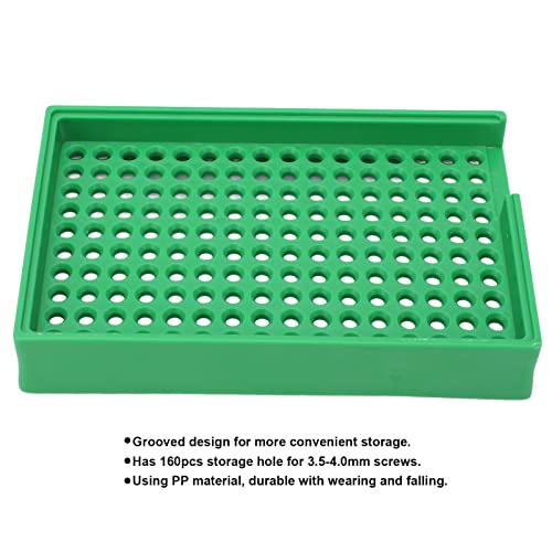 Bediffer Tool Tray Organizer, Screw Tray Holder Large Capacity 160 Holes Anti Static Easy Access for Hardware