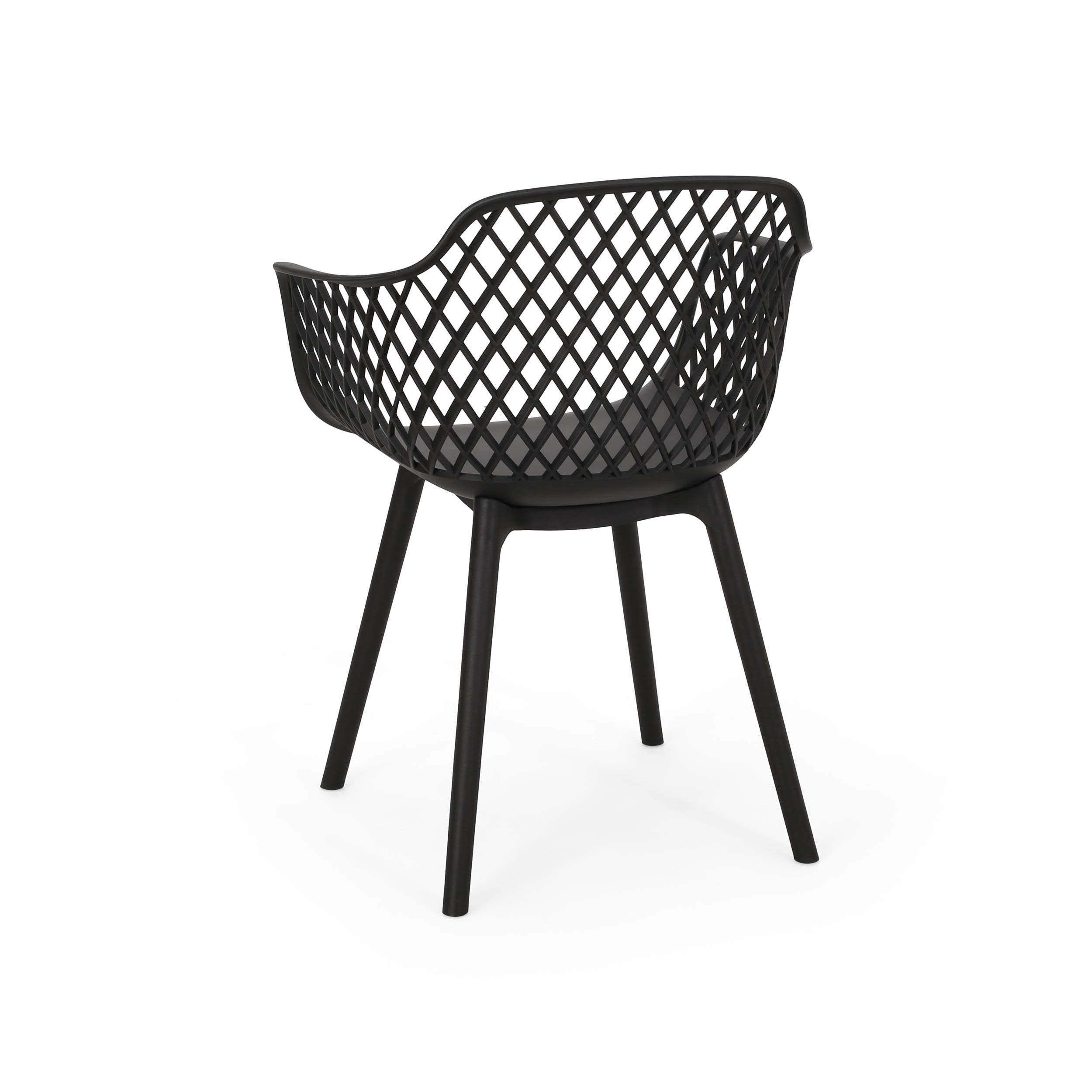 Christopher Knight Home Delia Outdoor Dining Chair (Set of 2), Black