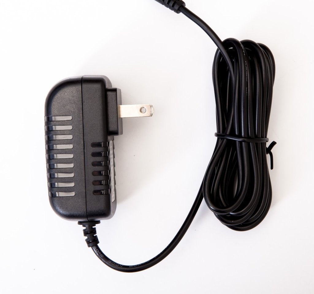 OMNIHIL (8 Feet Extra Long 12 Volt 3 Amp Power Adapter, AC to DC, 5.5millimeters X 3.0millimeters Center Pin Plug, Regulated 12v 3a Power Supply Wall Plug