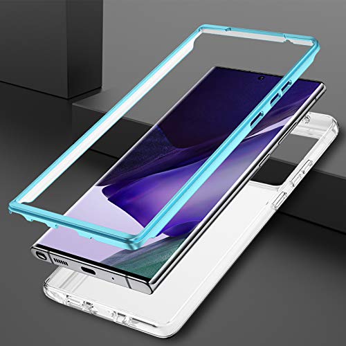 Asuwish Phone Case for Samsung Galaxy Note 20 Ultra 5G Cell Cover Hybrid Luxury Cute Marble Shockproof Full Body Hard Heavy Duty Slim Note20 Plus Notes 20Ultra Note20+ U + 20+ Twenty Not S20 Blue