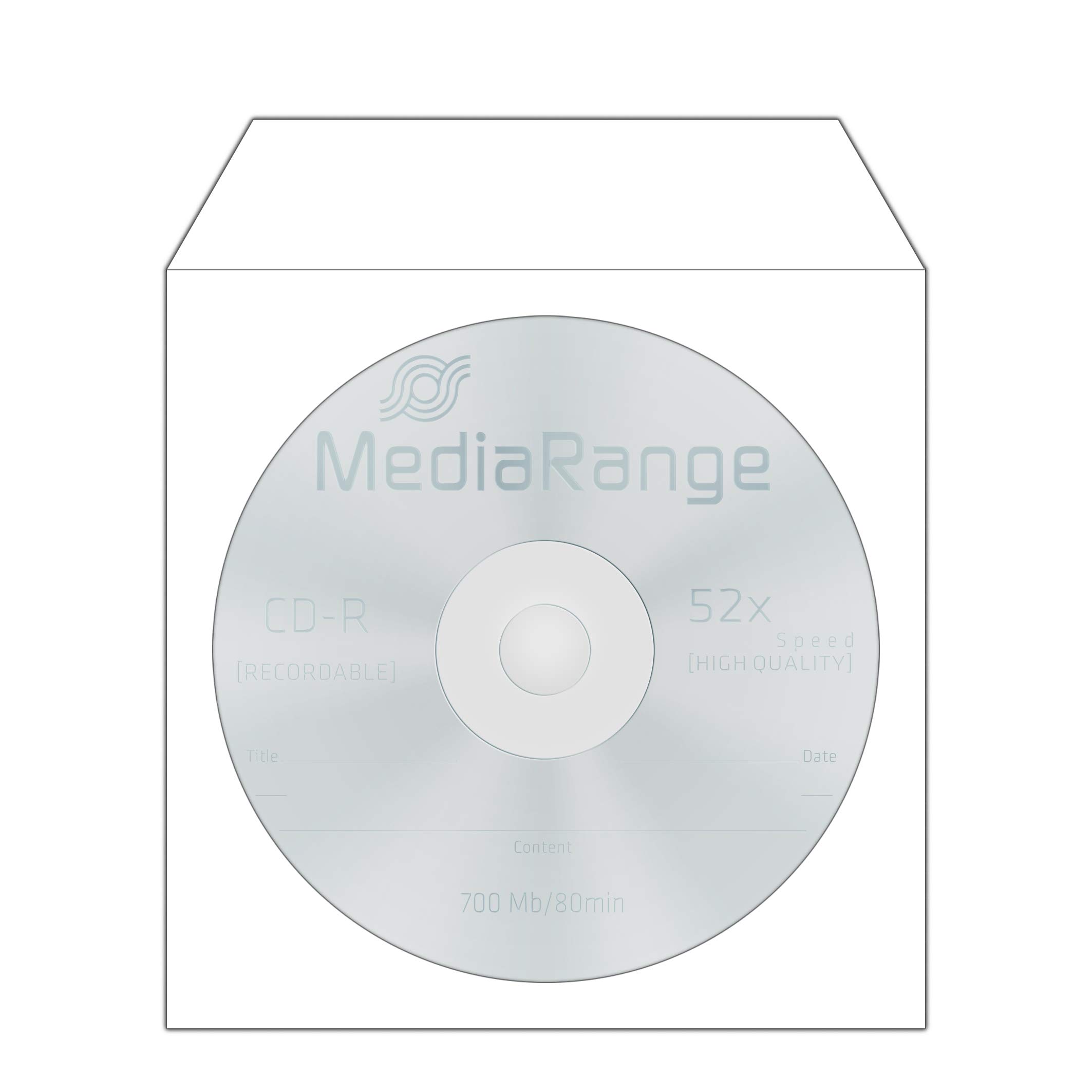 MEDIARANGE BOX62 1disques Case Optical Disk Cases Optical Drives (1, White, Paper White, 120 mm)