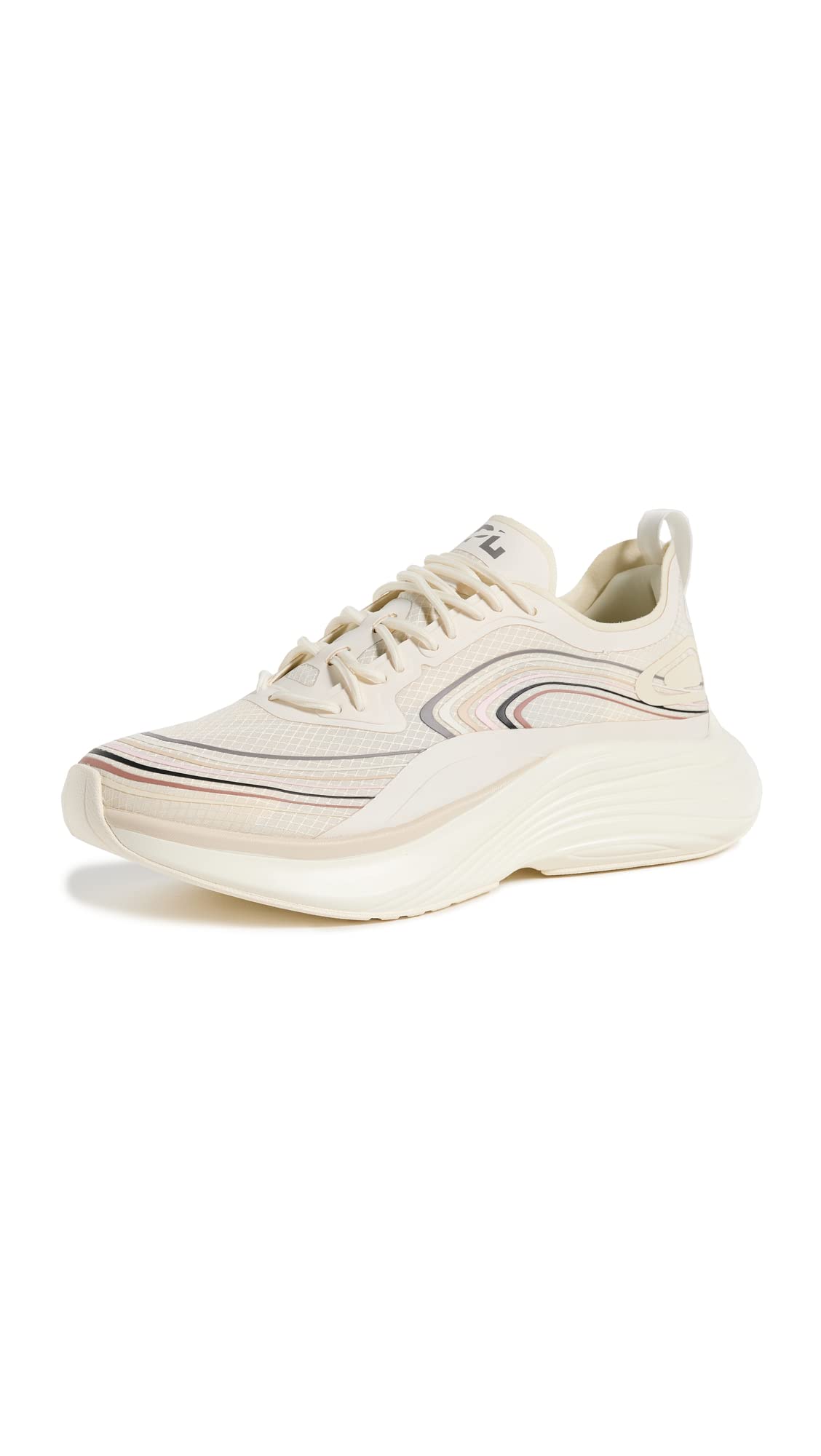APL: Athletic Propulsion Labs Women's Streamline Sneakers, Pristine/Pink Onyx, 5 Medium US