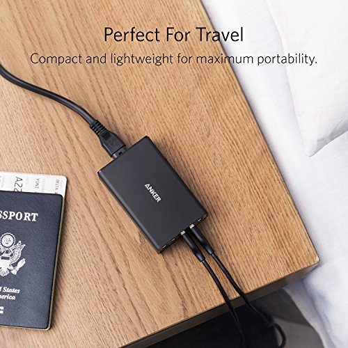 Anker 40W 5-Port USB Wall Charger, PowerPort 5 for iPhone XS / XS Max / XR / X / 8 / 7 / 6 / Plus, iPad Pro / Air 2 / mini, Galaxy S9 / S8 / Edge / Plus, Note 8 / 7, LG, Nexus, HTC and More, Black
