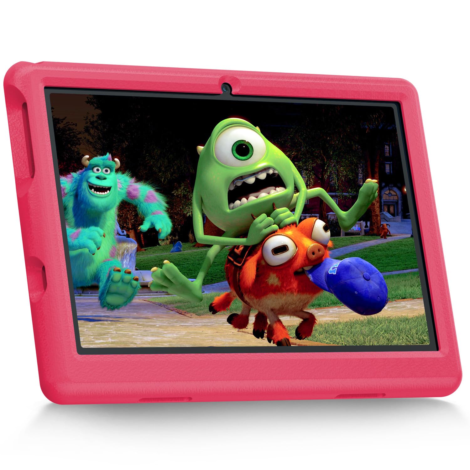 Anyway.go Kids Tablet 10 inch Tablet for Kids Android 13 Tablet 2+64GB Kid Tablet, Parent Controls, Kidoz Pre-Installed, 5000mAh Battery with WiFi Children Learning Tablet with Case (Pink)