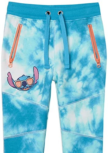 Amazon Essentials Disney | Marvel | Star Wars Toddler Boys' Zip-Pocket Fleece Jogger Pants (Previously Spotted Zebra), Stitch Beach, 3T