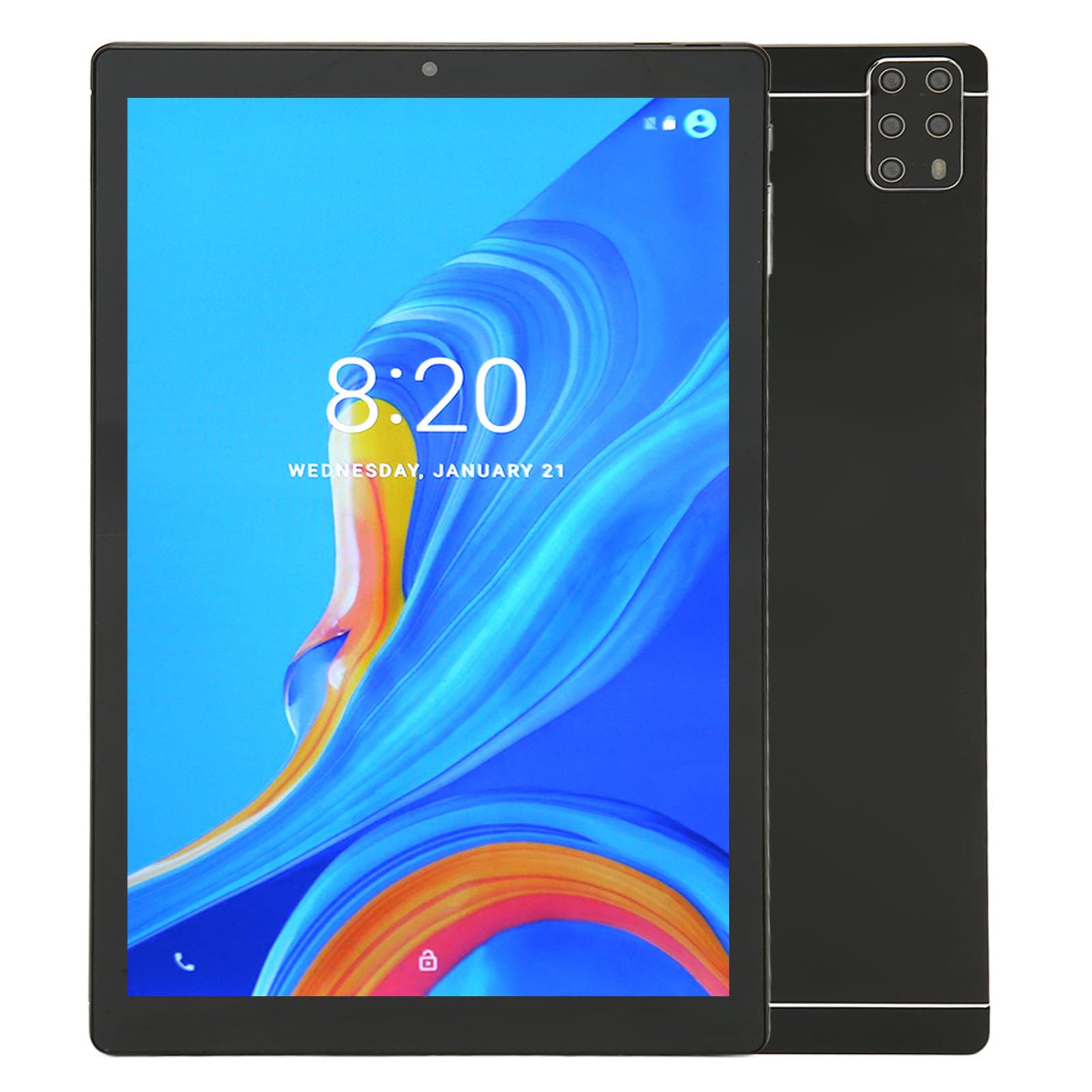 Airshi 2 in 1 Tablet, 5.0 6GB RAM 128GB ROM MT6735 Deca Core CPU 5GWiFi 10.1 Inch Tablet PC Dual Cameras for Entertainment for Business (US Plug)