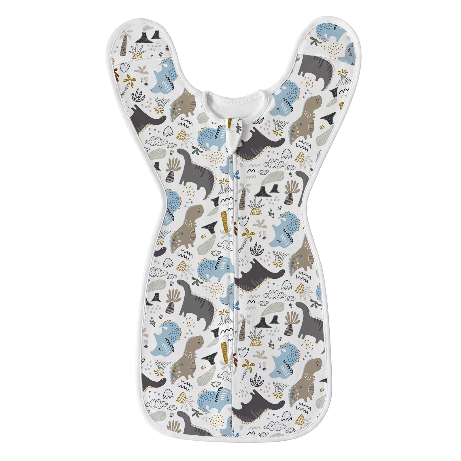 Baby Transitional Swaddle Blanket with Arms Up Half-Length Sleeves and Mitten Cuffs, Newborn Swaddles Sack 0-6 Months, Small-Medium Easy Change Infant Wrap, Infant Swaddling Sack