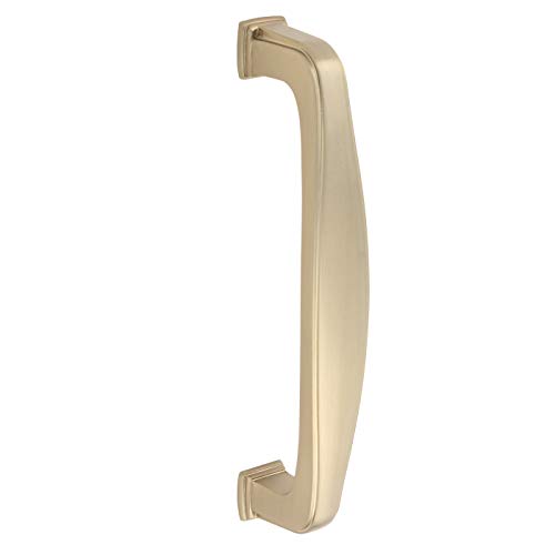 Amazon Basics Traditional Arch Cabinet Handle, 4.38-inch Length (3.75-inch Hole Center), Golden Champagne, 10-pack