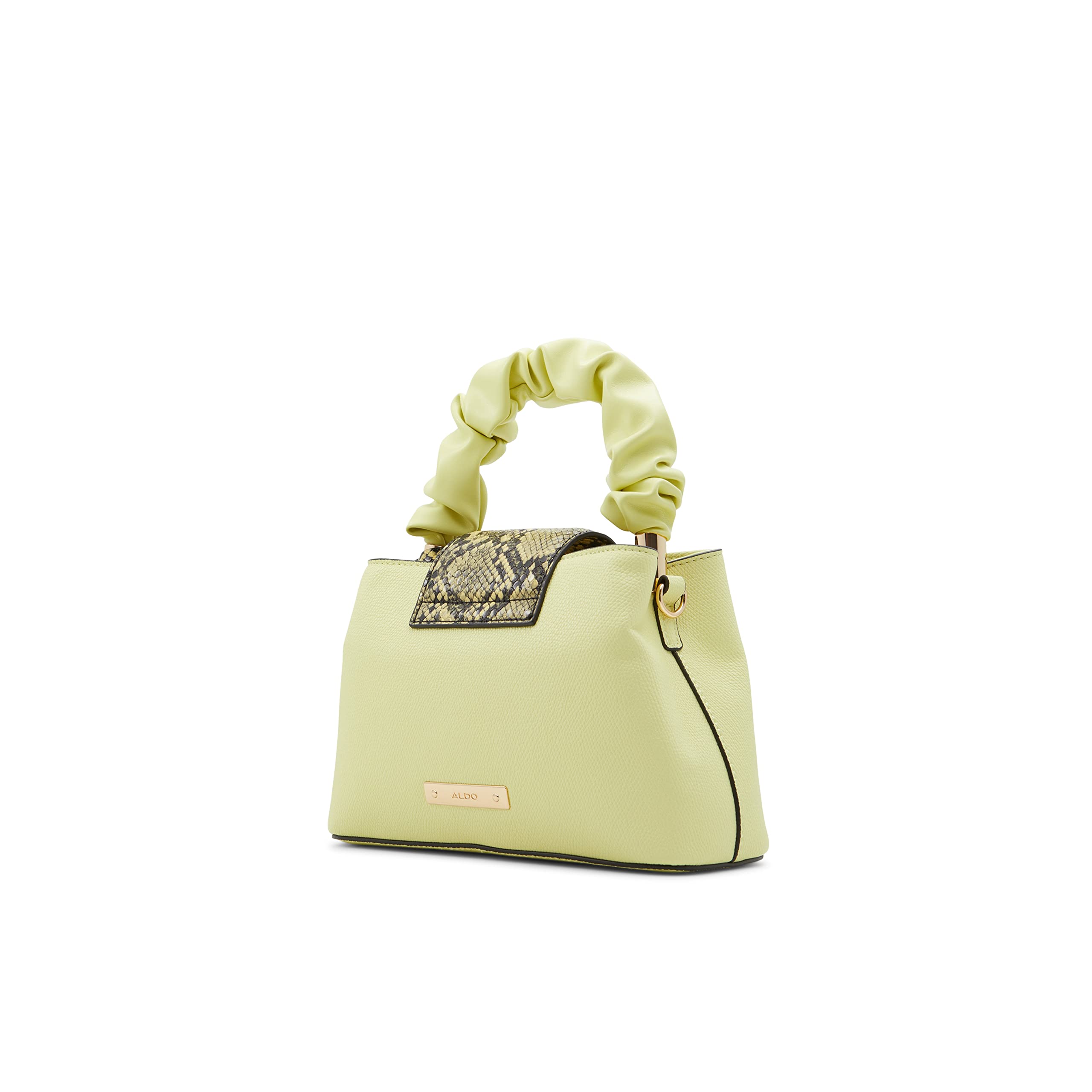 ALDO Women's Snakie Top Handle Bag, Light Yellow