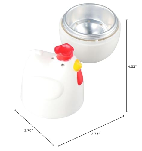 Microwave Egg Boiler,Chicken Shaped Microwave Egg Steamer Cooker Boiler Steamer Gadgets Cook Soft and Hard Boiled Egg Kitchen Tool