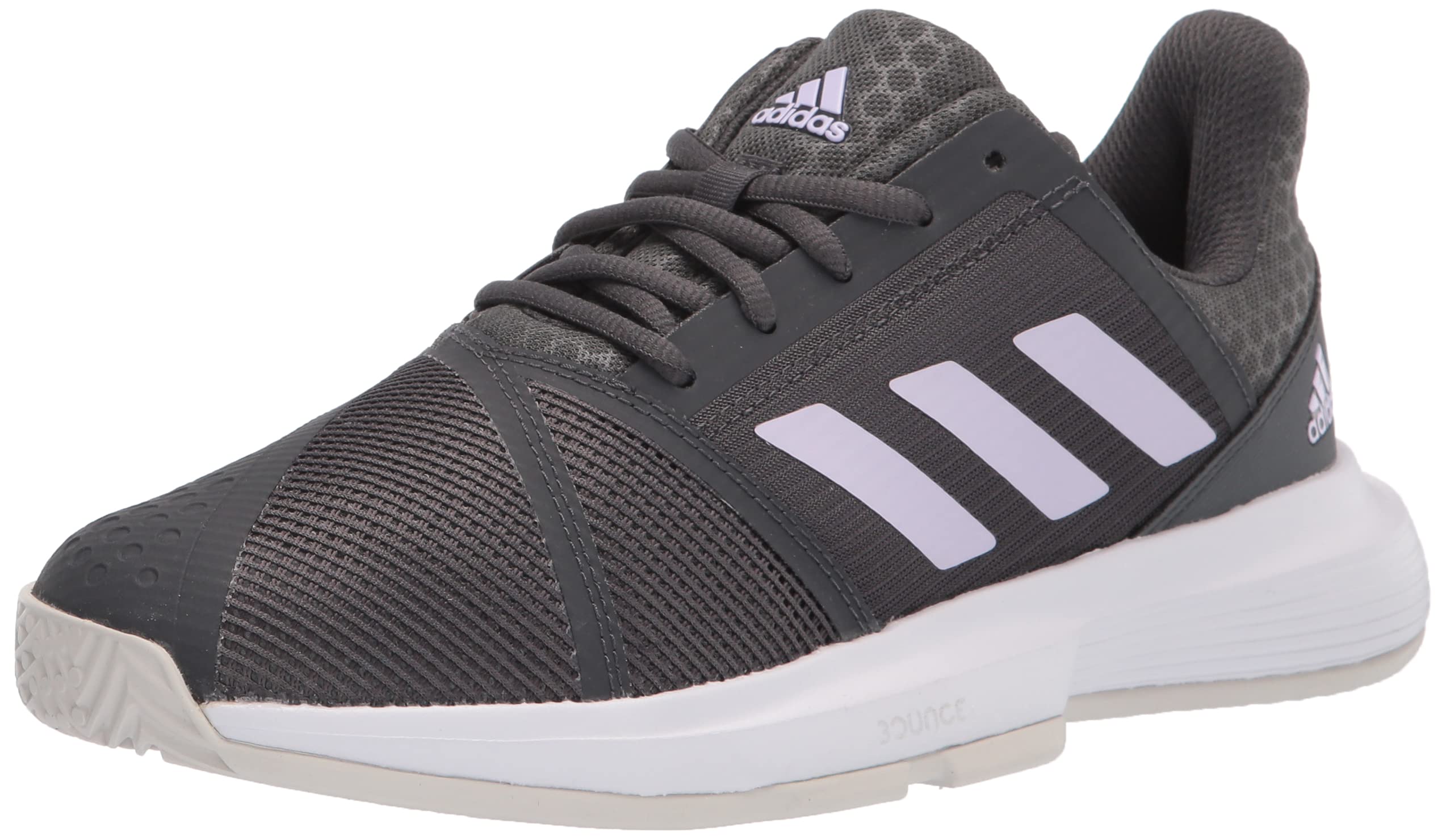 adidas Women's Courtjam Bounce W Sneaker, Black, 10.5 M US