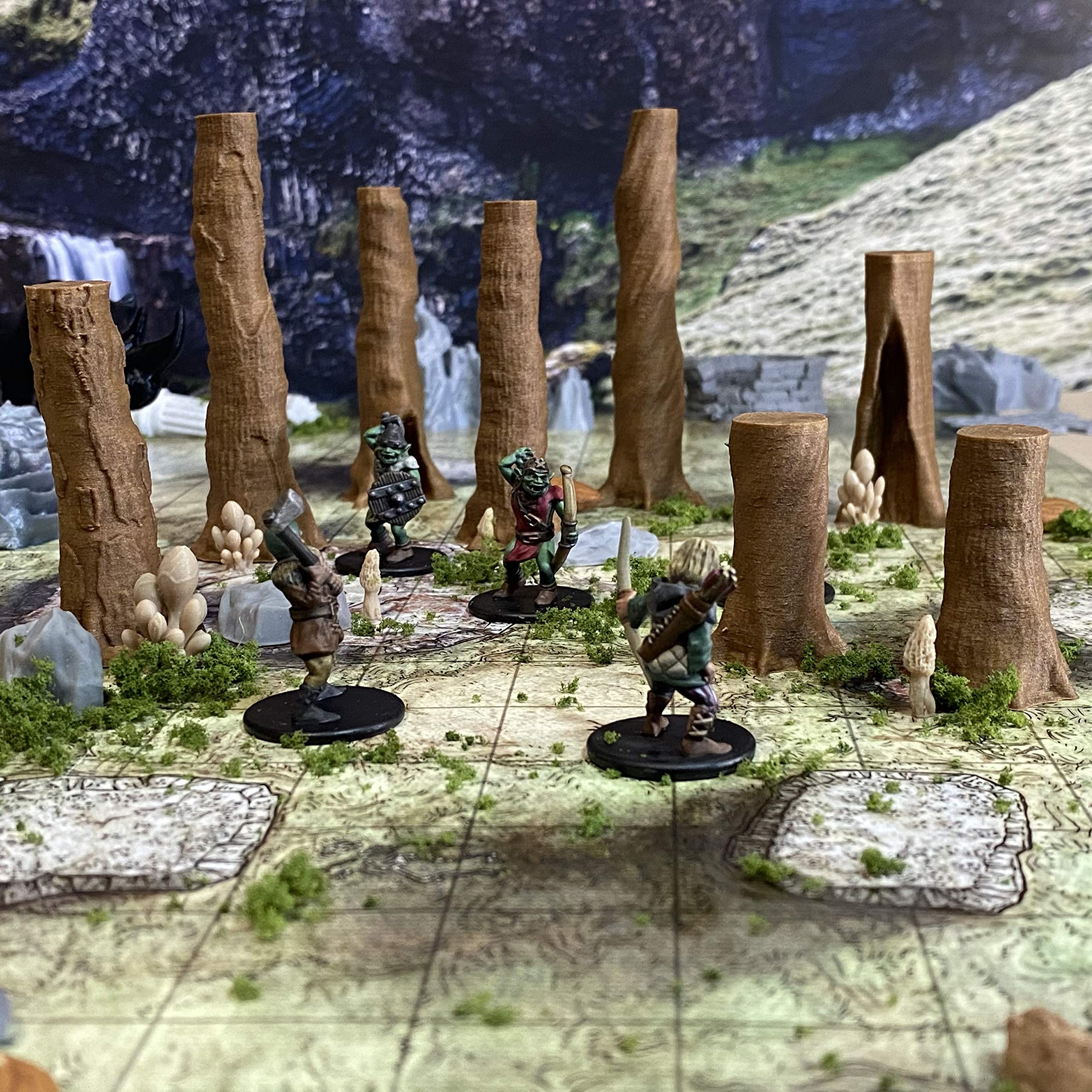 Extruded Gaming Forest Trees Set 1