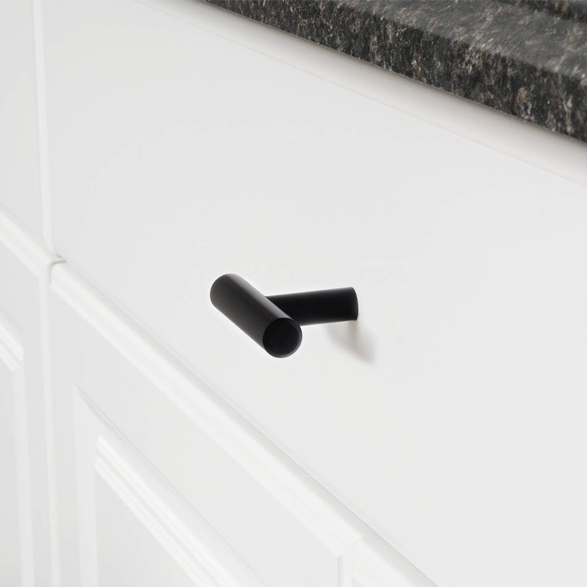 Amazon Basics T-Bar Cabinet Knob, 1/2-Inch Diameter, 2-Inch Length (3-Inch Hole Center), Oil Rubbed Bronze, 10-pack