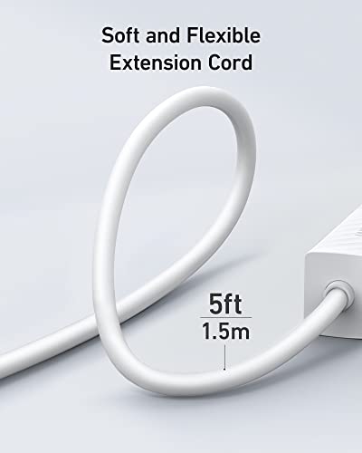 Anker Power Strip with USB C, PowerCube with 3 Outlets & 30W USB C,5ft Extension Cord and Travel Power Strip USB C, Anker 511 USB Power Strip, 2Outlets & 3USB Ports