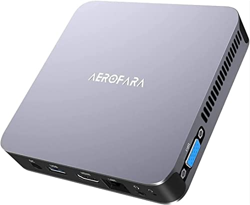AEROFARA Mini PC Aero 2 Pro Desktop Computers with Intel 11th Celeron N5105 Processor 8GB RAM 512GB SSD,4K UHD Graphics,USB3.0, HDMI W11 PRO