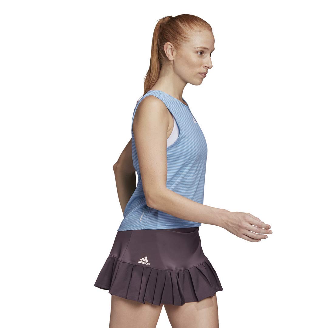 adidas Women's Tennis Camo Tank Primeblue Easy Blue/White Small