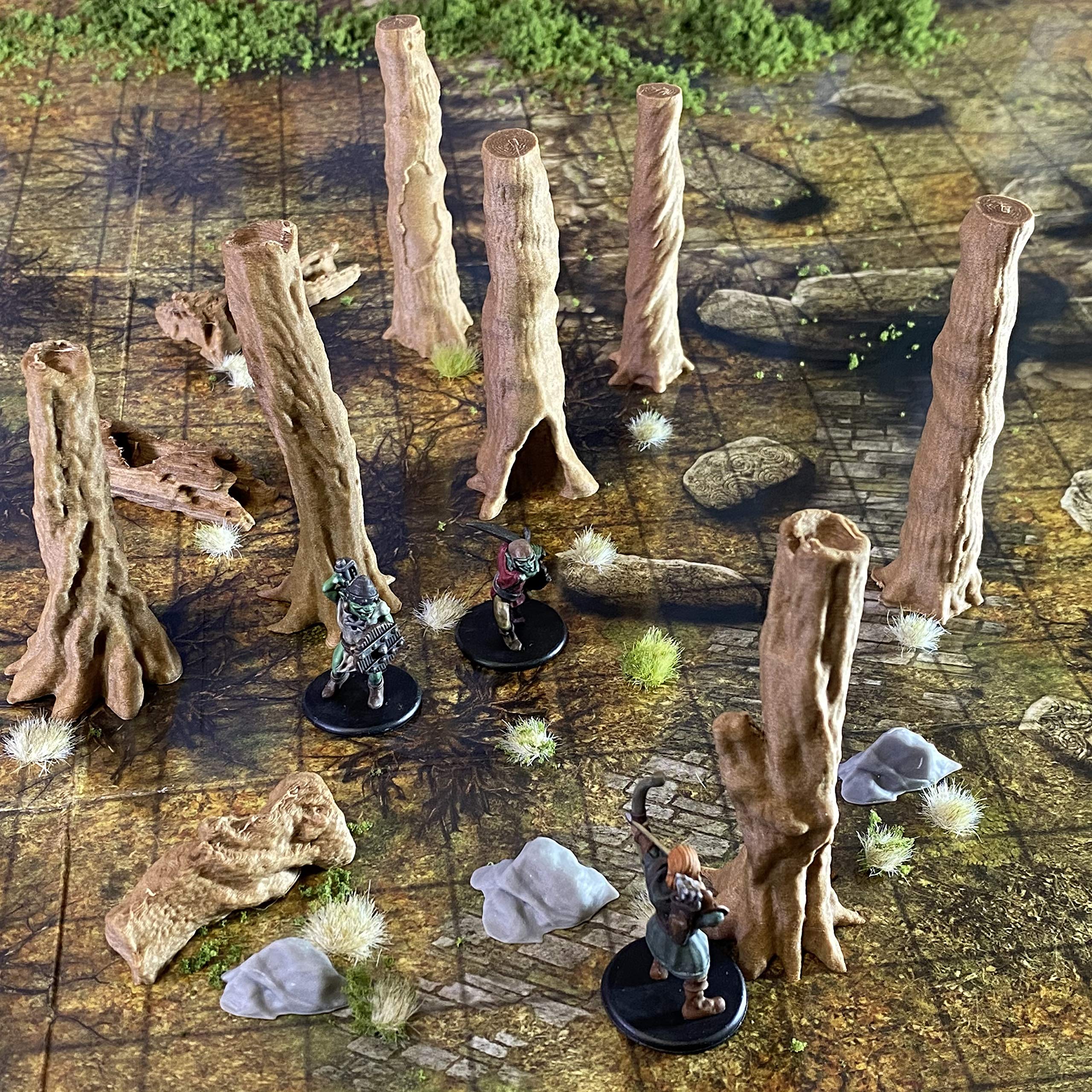 Extruded Gaming Woodland Trees