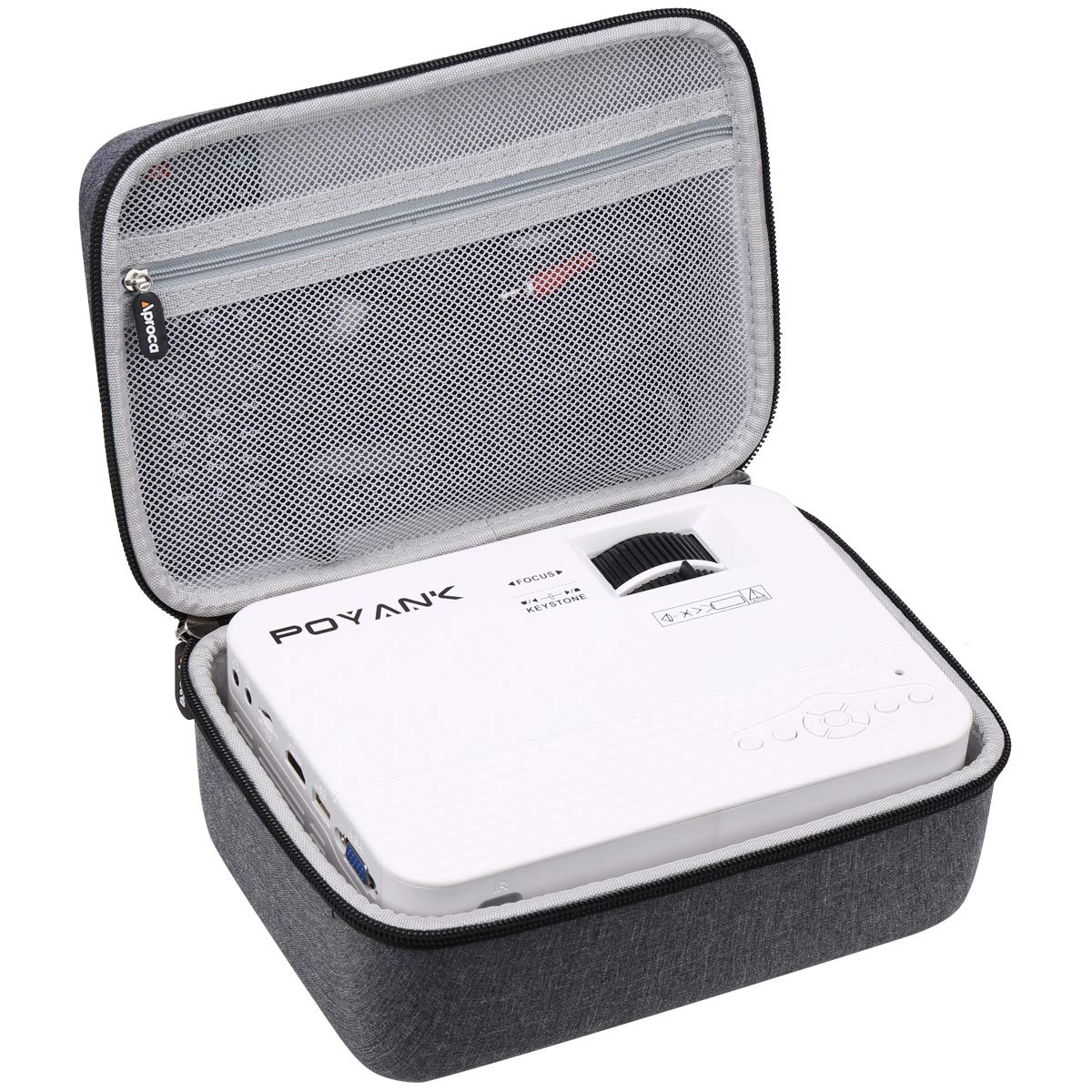 Aproca Hard Travel Storage Case for POYANK 5500Lumens [2020 Upgrade WiFi Projector] Mini Projector P18