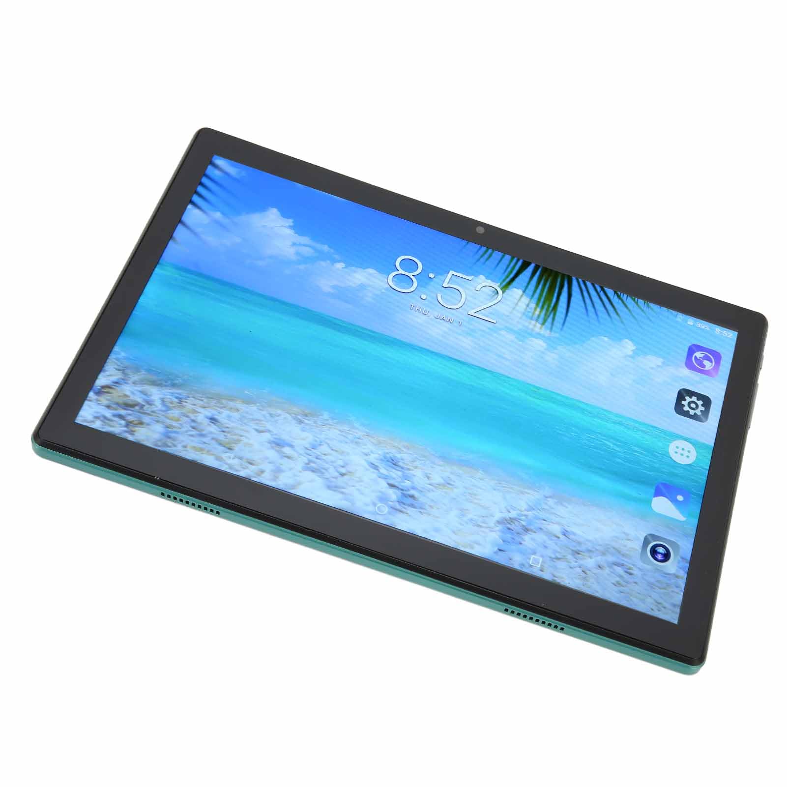 Airshi HD Tablet, 4G Network US Plug 100β240V 10.1 Inch Portable Tablet Support Fast Charging Dual Speakers for Work (Green)