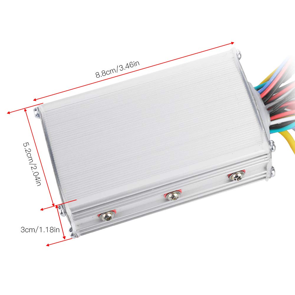 Alomejor E Bike Brushless Controller Kit with LCD Instrument 24V/36V 36V/48V 250W/350W? Motor Brushless Controller with LCD Panel for E Bike Electric Bicycle Scooter(36V/48V)