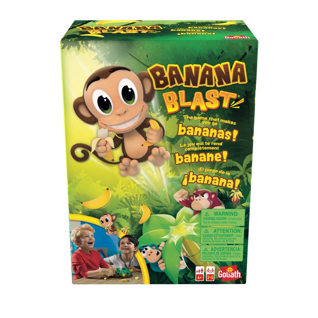 Goliath Banana Blast - Pull The Bananas Until The Monkey Jumps Game - Trilingual , Green