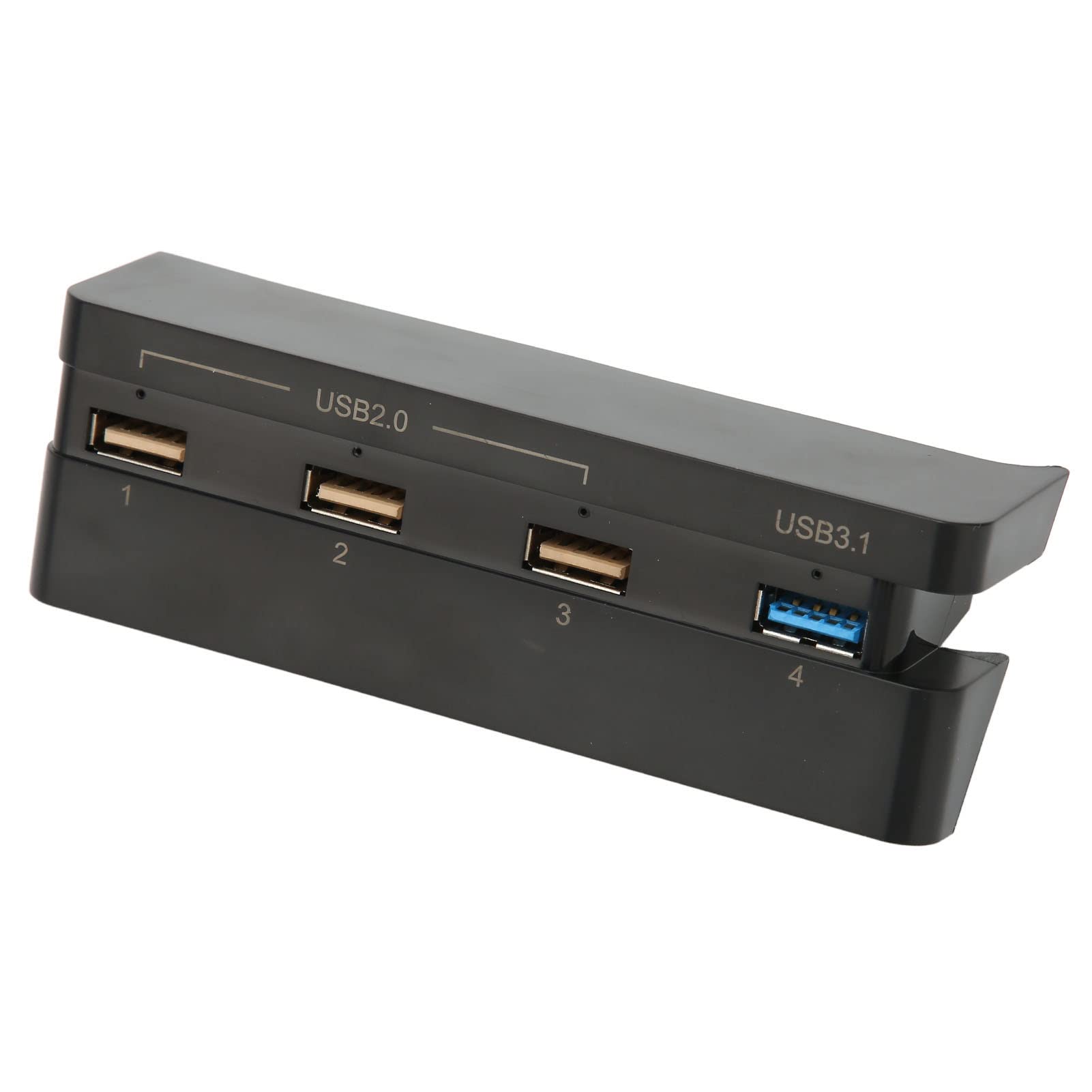 for PS4 Slim Gaming Console Hub, USB2.0 x 3+USB3.0Expansion Adapter, High Speed USB Hub Adapter, Plug and Play, USB Charger Controller Splitter, Compatible USB 3.1/2.0