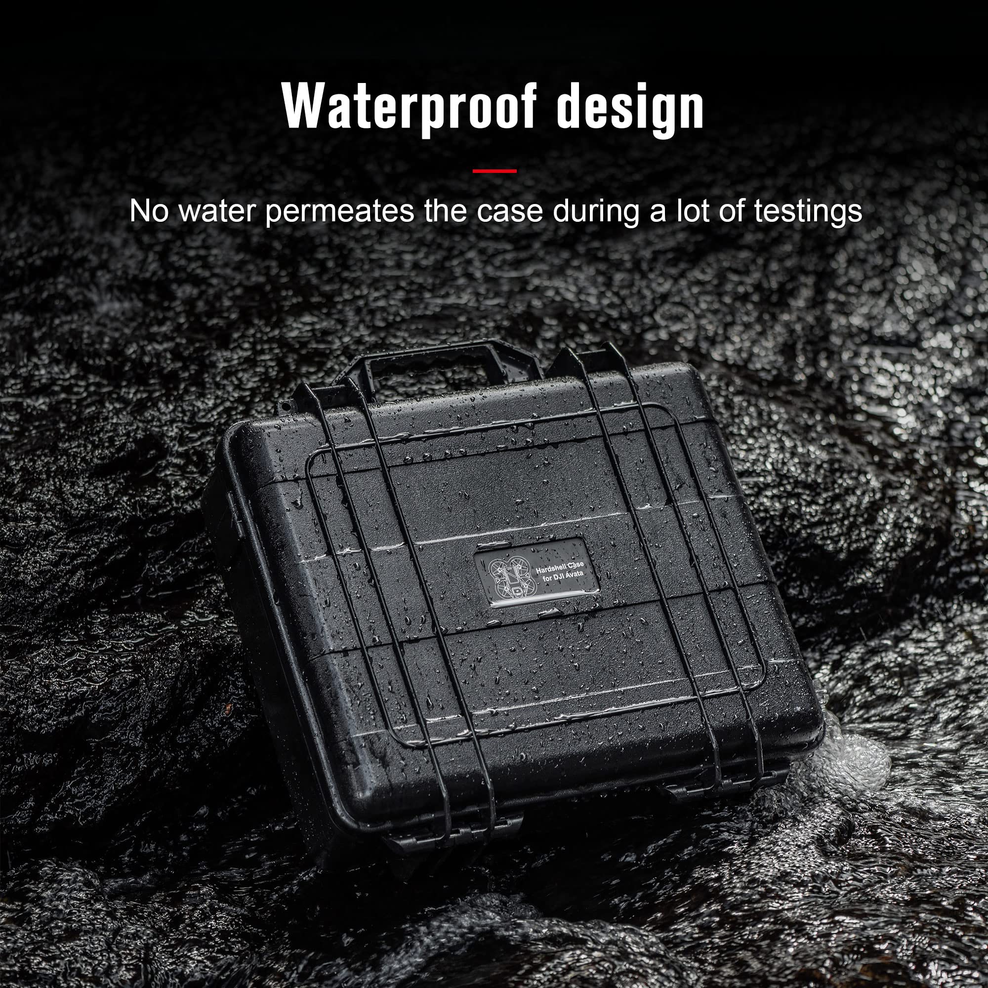 FVW DJI Avata Carrying Case, Portable Waterproof Travel Bag Hard Case for DJI Avata Drone and Remote Controller (Drone and Accessories are NOT Included)
