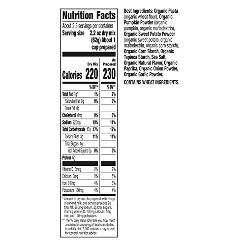 Annie's Organic Vegan Mac, Shells and Sweet Potato Pumpkin, 6 oz (Pack of 12)